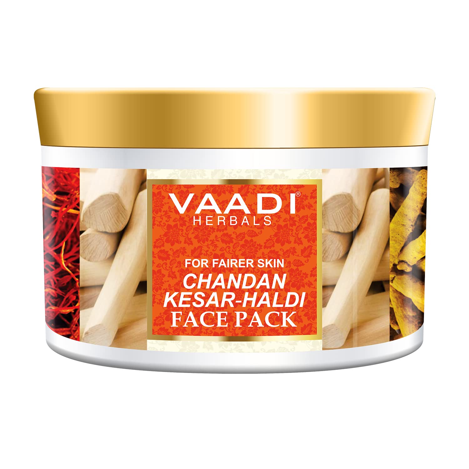 Vaadi Herbals Face Pack, Chandan Kesar and Haldi – Faasha